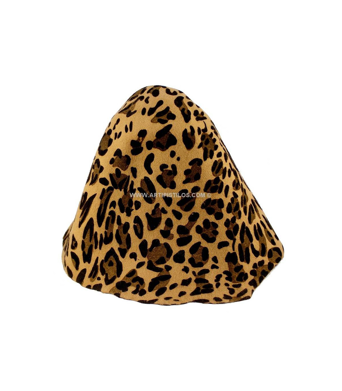 FELT HOOD IN LEOPARD - Printed Felt Capelines & Hoods - Materials for ...