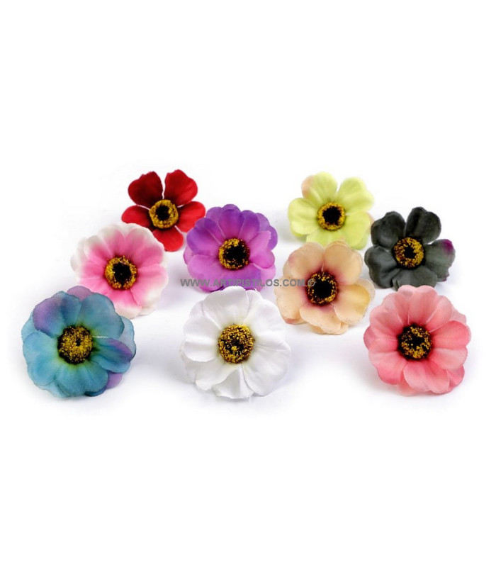 DECORATIVE FABRIC ROSE 5 CM - Miniflowers - Materials for headdresses ...