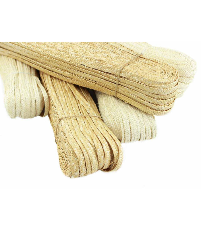 Traditional Millinery Straw Braid 5 - 7 mm - Braided Natural Straw ...