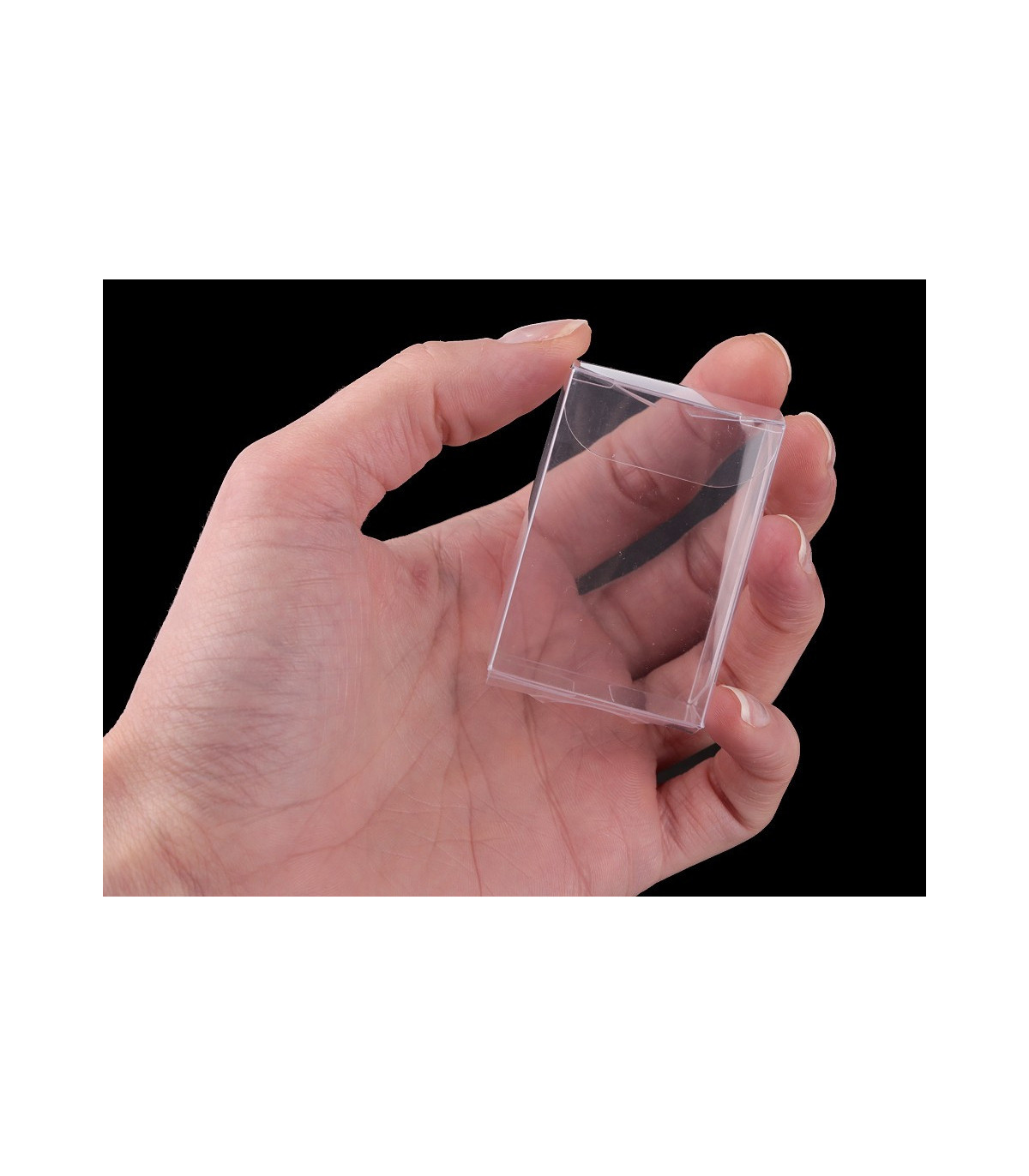 Plastic Box 3,5 x 3 x 5 cm - Transparent Pvc Boxes - Materials for ...